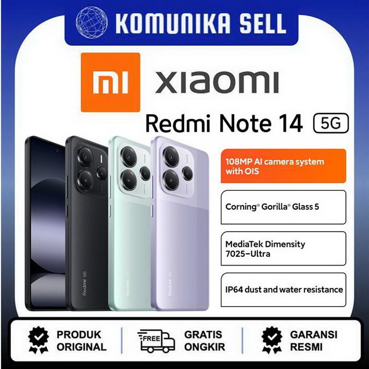 Jual Xiaomi Redmi Note 14 5G - 12GB/512GB dengan Harga Terba